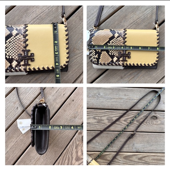 Tory Burch | Bags | Tory Burch Thea Patchwork Python Crossbody Color ...